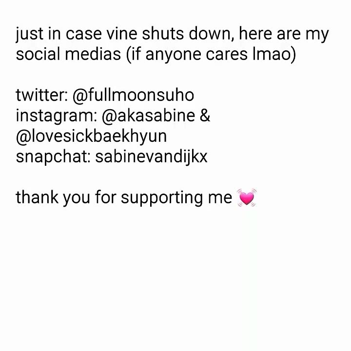I'll start posting on the second ig when vine's officially gone so thank you - Coub