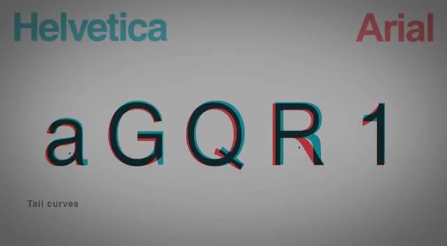 Differences between Helvetica and Arial - Coub