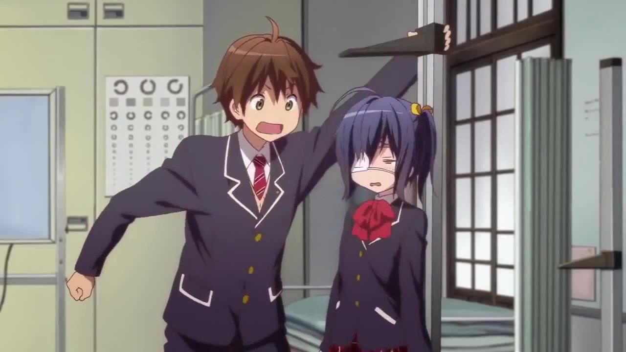Chuunibyou demo Koi ga Shitai! Rikka's 'ow' scenes. Cute! :3 - Coub