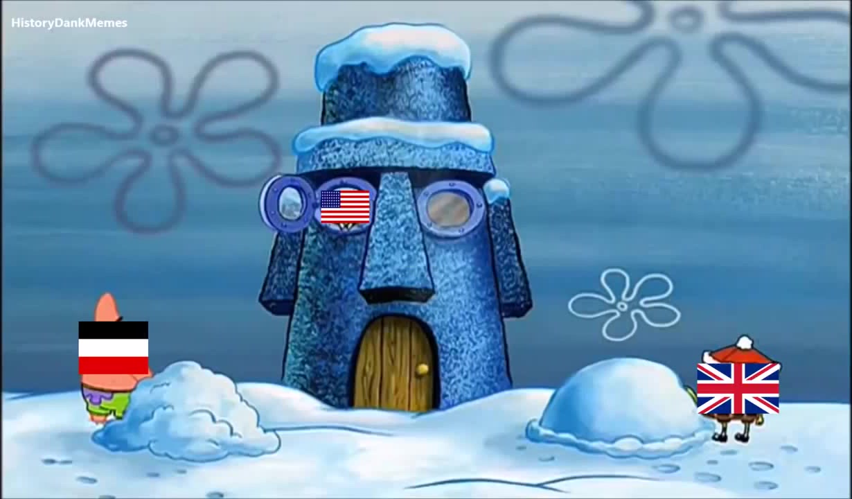 Spongebob WW1 Meme - The U.S. Joins the War - Coub