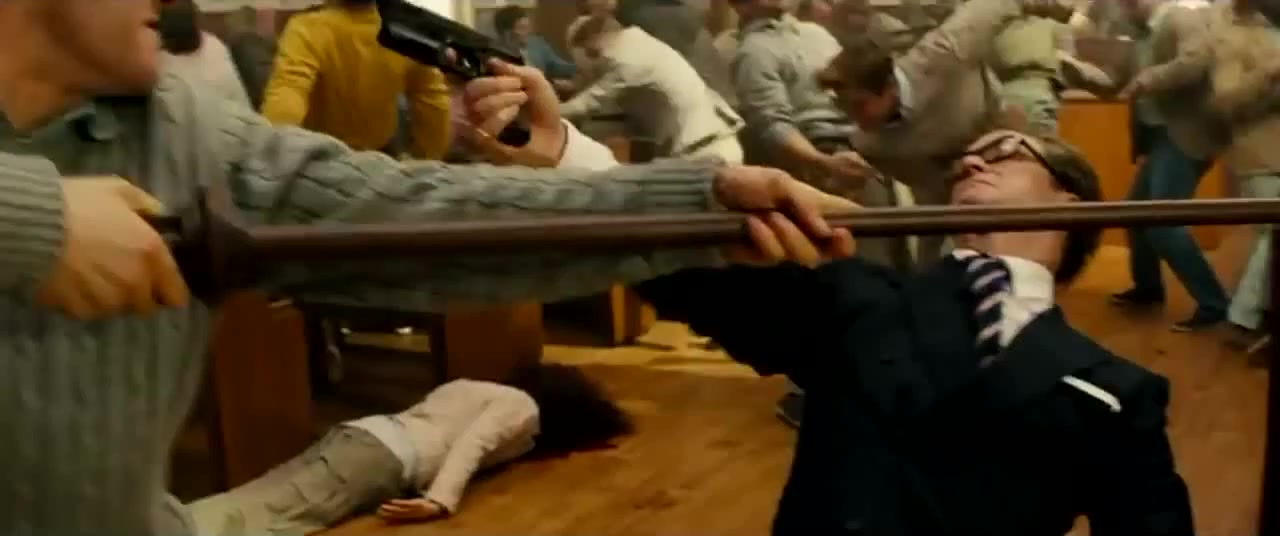 Kingsman: The Secret Service - Church Fight Scene (1080p60) - Coub