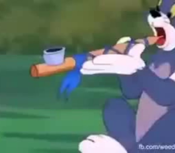 Tom And Jerry Smoking Gif