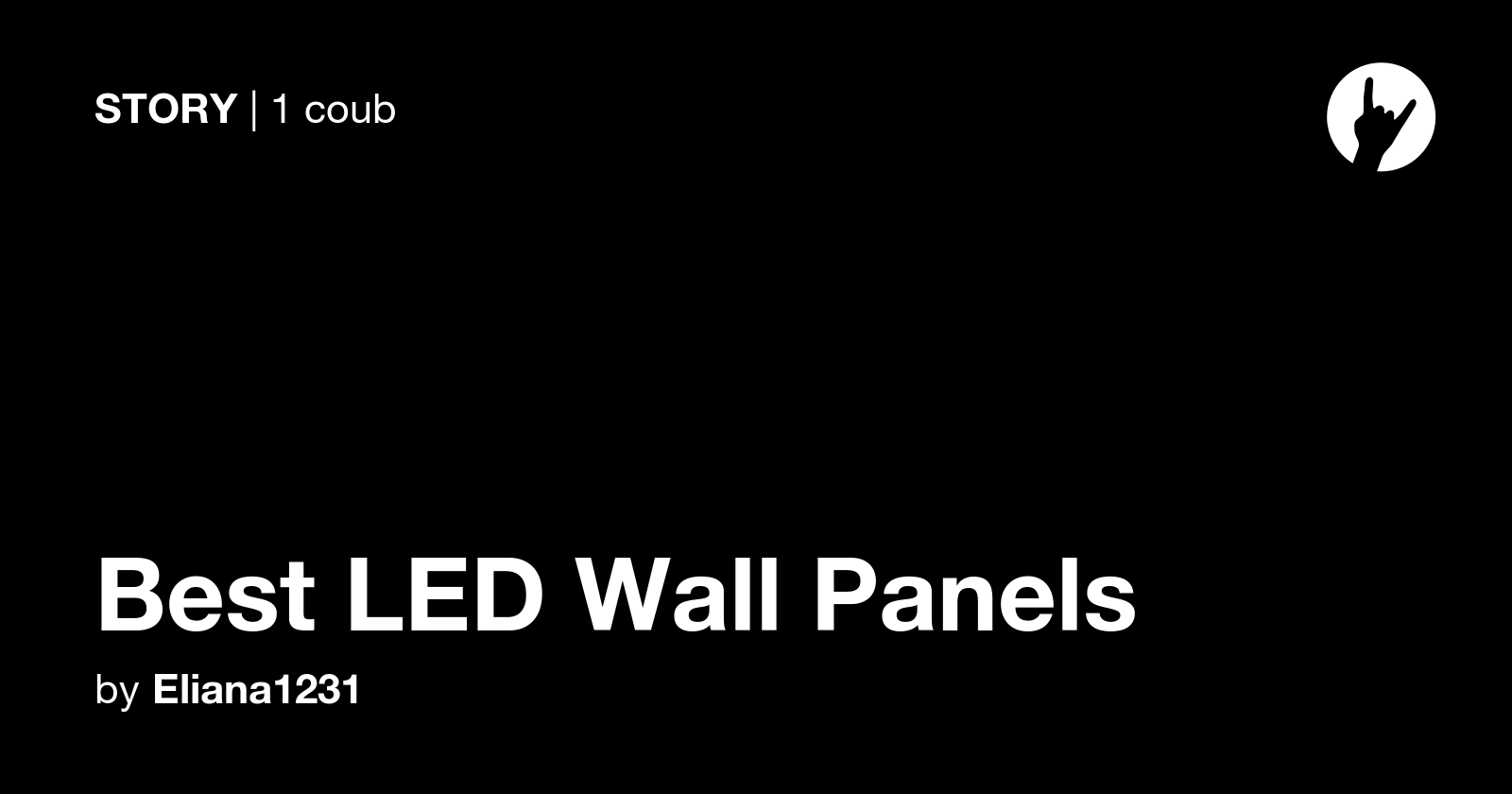 Best LED Wall Panels - Coub