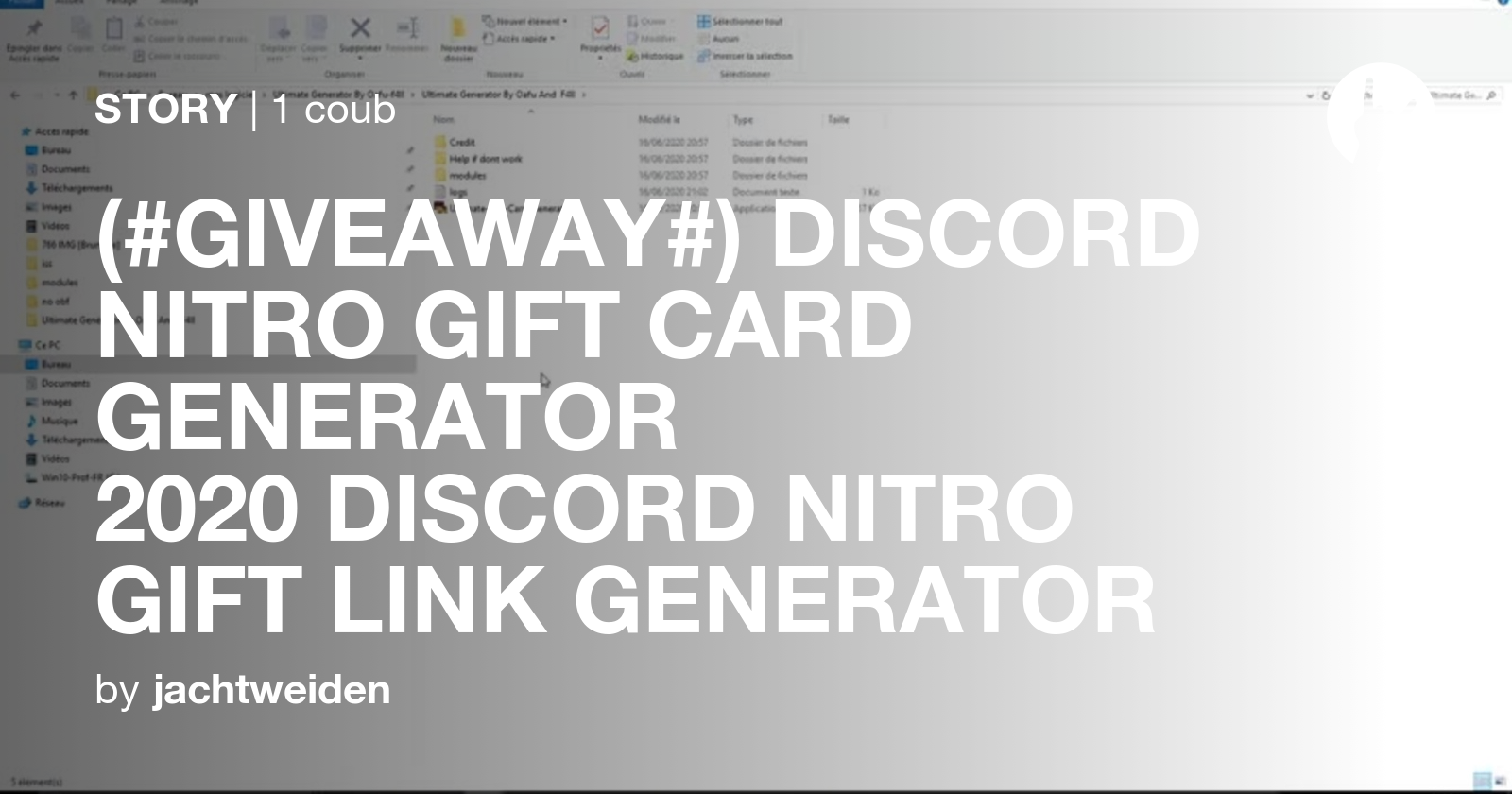 (#GIVEAWAY#) DISCORD NITRO GIFT CARD GENERATOR 2020 DISCORD NITRO GIFT ...