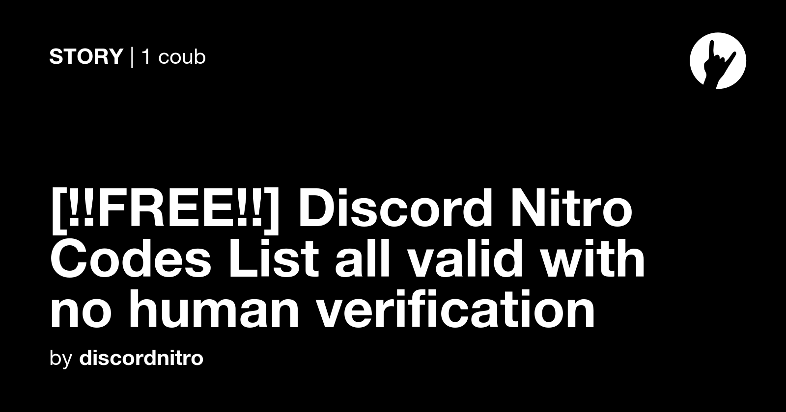 [!!FREE!!] Discord Nitro Codes List all valid with no human ...