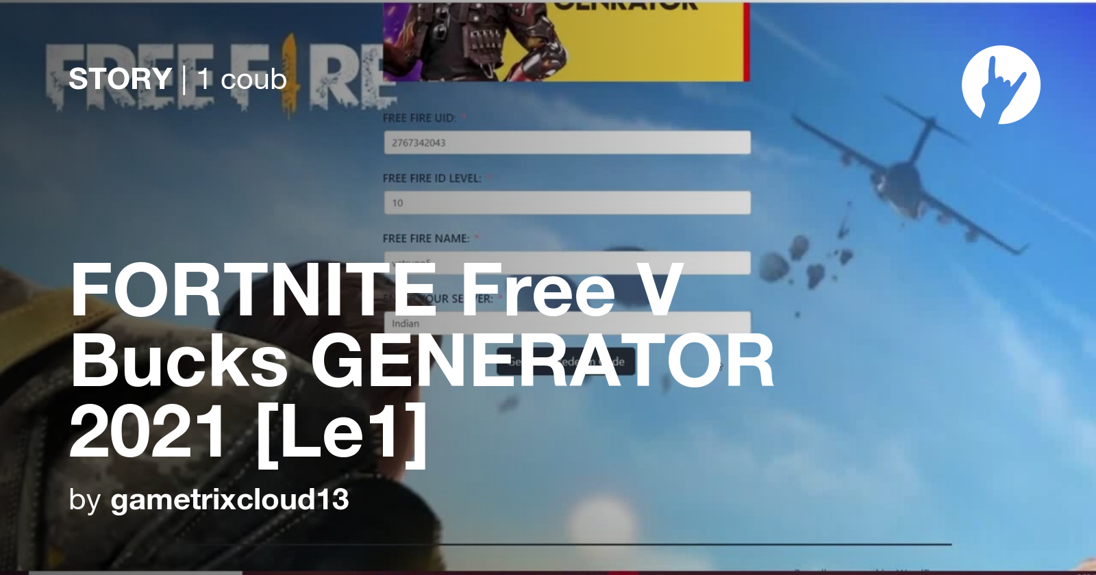 FORTNITE Free V Bucks GENERATOR 2021 [Le1] - Coub