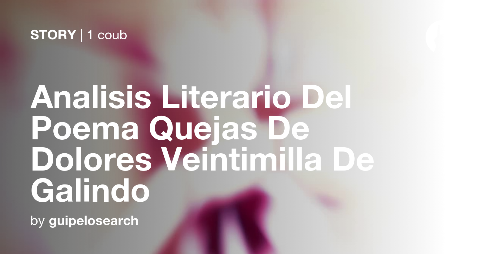 Analisis Literario Del Poema Quejas De Dolores Veintimilla De Galindo ...